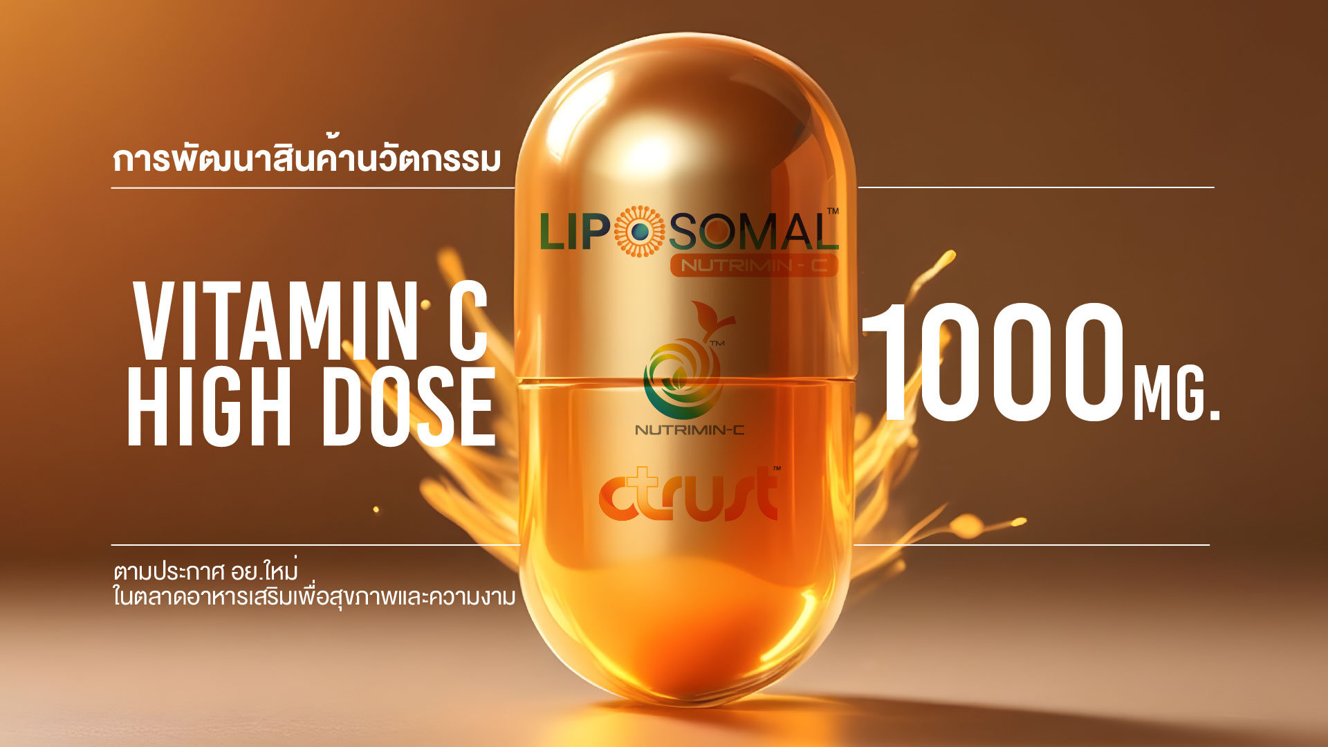 การพัฒนาสินค้านวัตกรรมใน Vitamin C High Dose 1000mg. ตามประกาศ อย.ใหม่ ในตลาดอาหารเสริมเพื่อ ...
